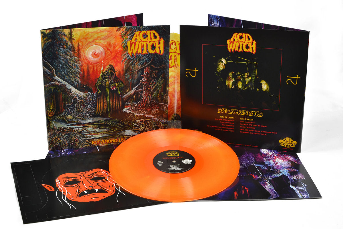 Acid Witch "Rot Among Us" Neon Orange / Yellow Vinyl w/ Poster ...