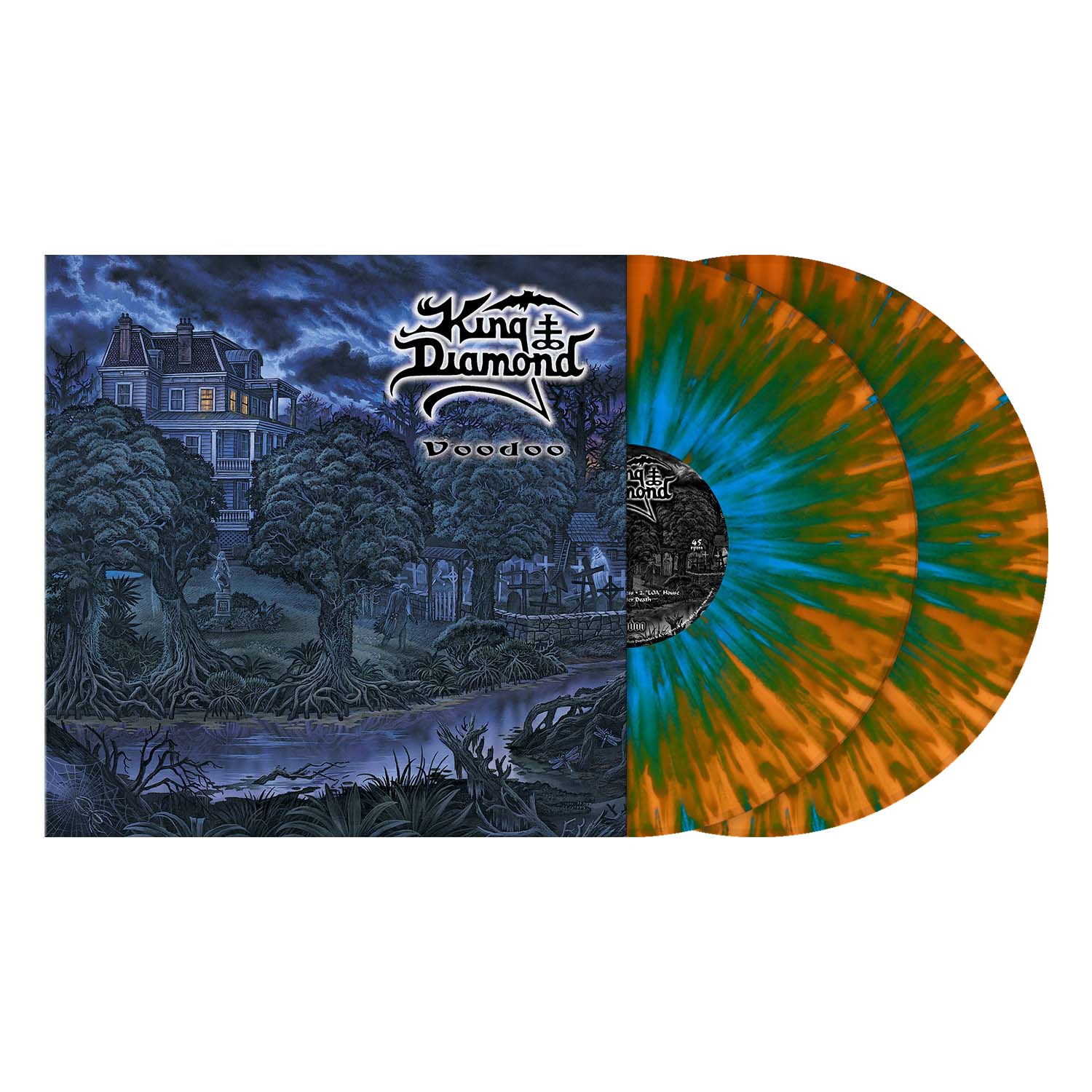 King Diamond "Voodoo" 2x12" Orange w/ Sky Blue Splatter Vinyl (Ltd to ...