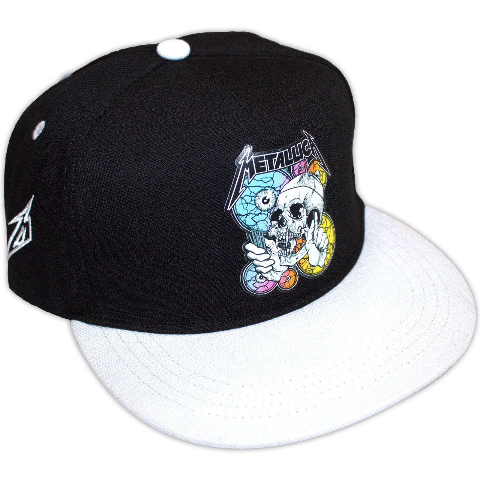 Metallica "The Shortest Straw Multi Eyes" Black & Grey Snapback Cap ...