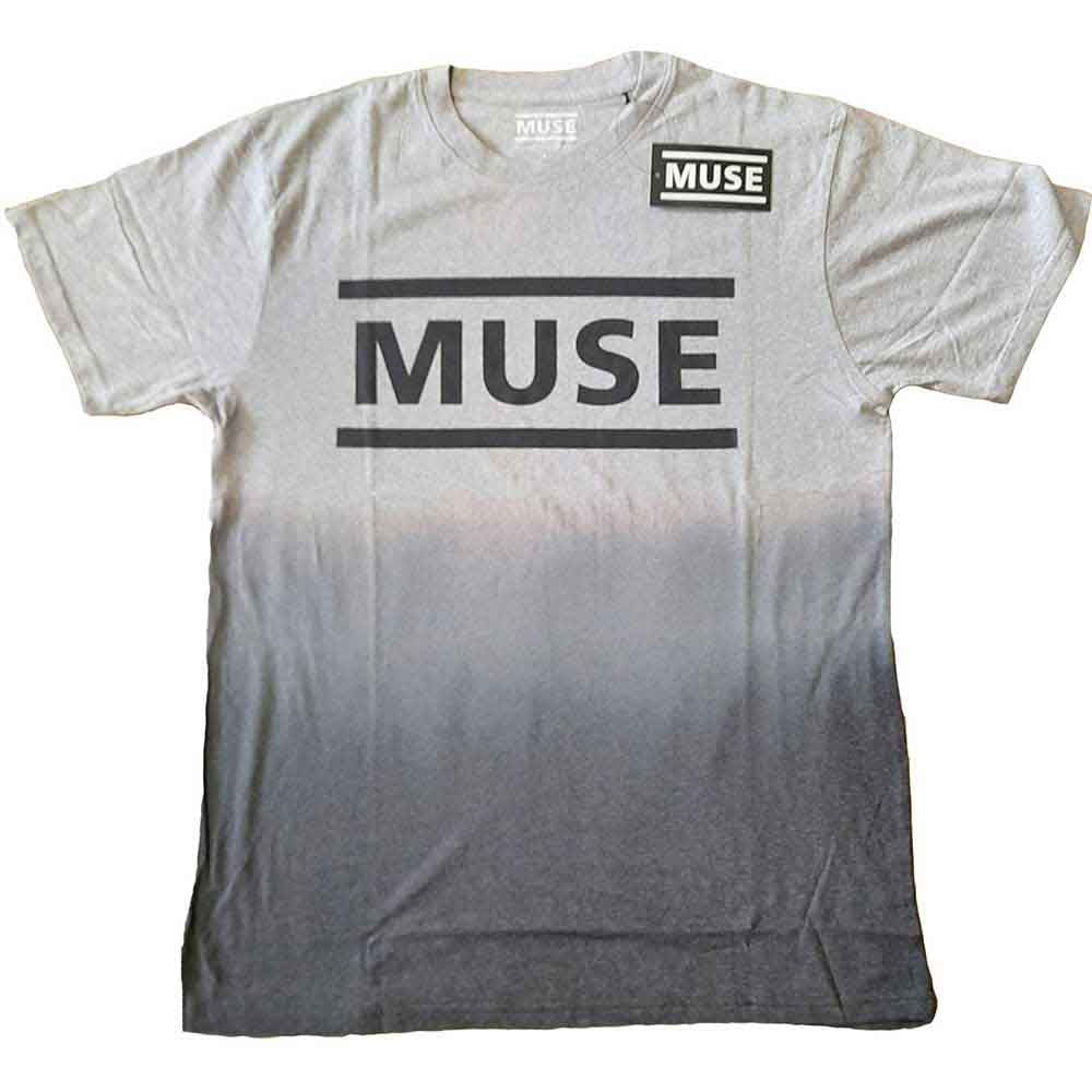 Muse "Logo" White Dip Dye T shirt – Earache Records Ltd