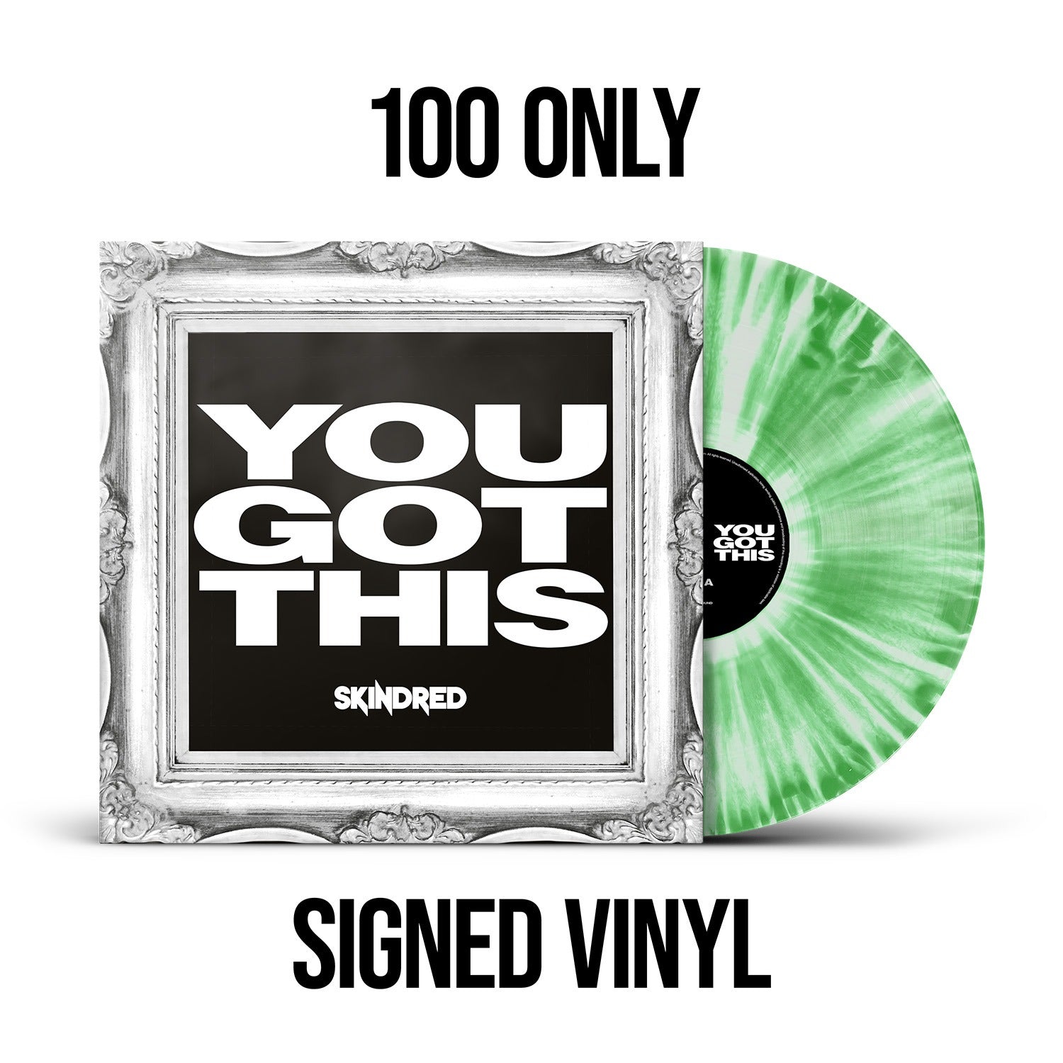 Skindred "You Got This" SIGNED Clear / Green Splatter Vinyl w/ Alt 'Fr ...