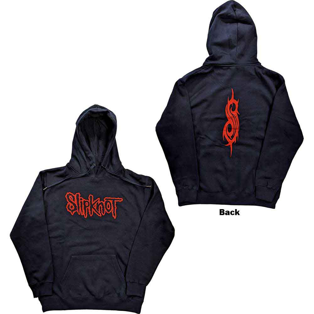 Slipknot "Logo" Navy Blue Pullover Hoodie – Earache Records Ltd