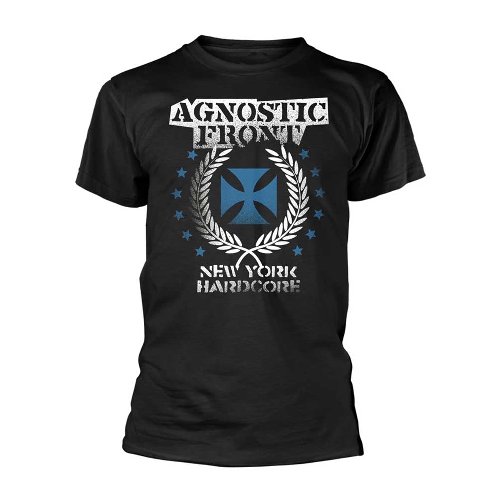 Agnostic Front "Blue Iron Cross" T shirt – Earache Records Ltd