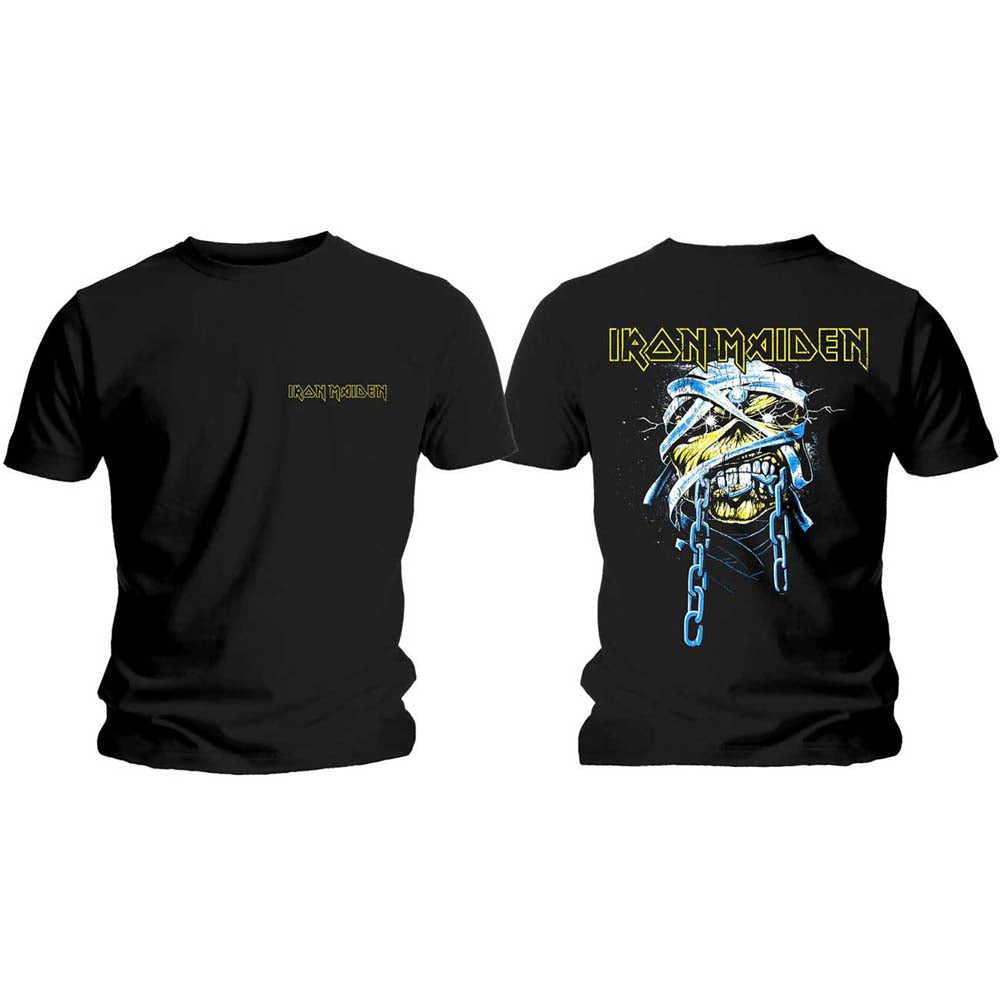 Iron Maiden "Powerslave Logo & Head" T shirt – Earache Records Ltd