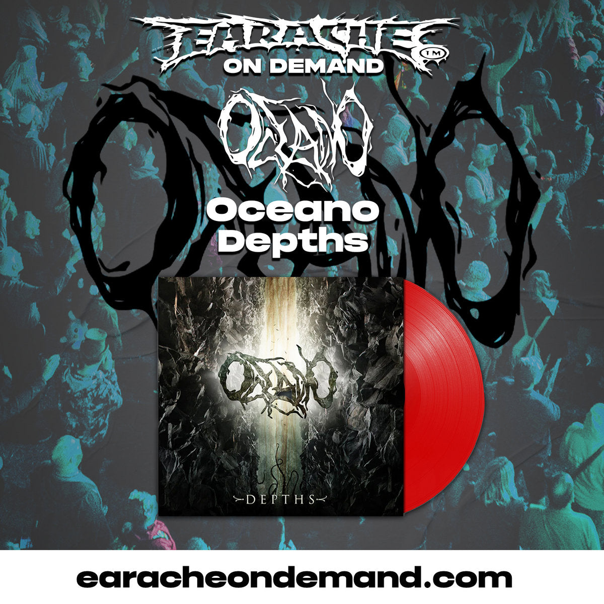 Oceano "Depths" Red Vinyl – Earache Records Ltd